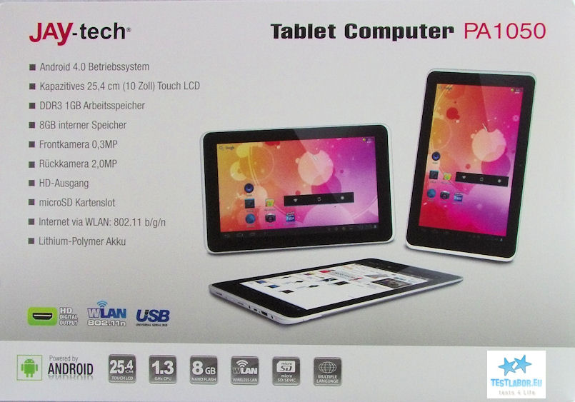 Jay-Tech Tablet Computer PA1050 - testlabor.eu