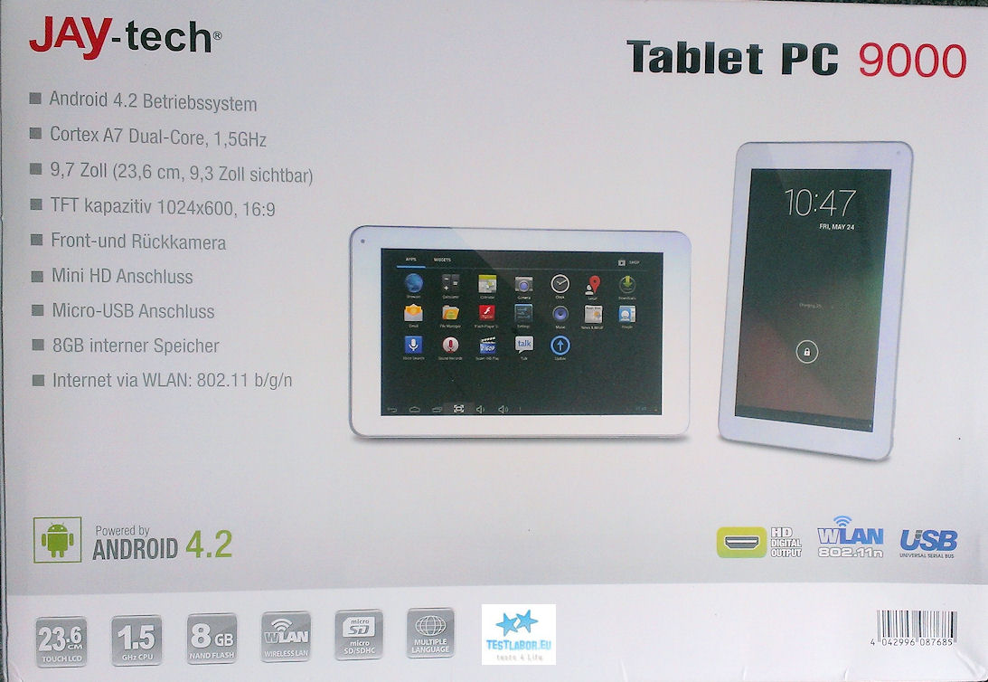Jay-tech Tablet PC 9000 - testlabor.eu